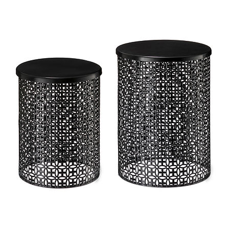 Click here for Glitzhome 2-pc. Patio Garden Metal Stool  One Size... prices