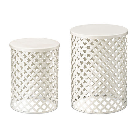 Click here for Glitzhome 2-pc. Patio Garden Metal Stool  One Size... prices