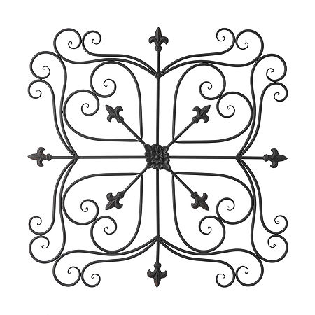 Click here for Glitzhome 23.5 Iron Floral Garden Wall Sign  One S... prices