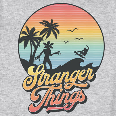 Little & Big Kid Girls Crew Neck Short Sleeve Regular Fit Stranger ...