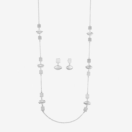 Click here for Liz Claiborne Station Necklace And Drop Earring Wo... prices