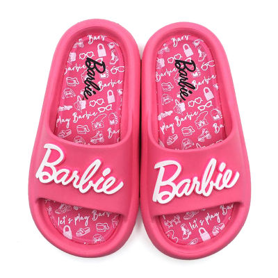 Ground Up Barbie Little & Big Girls Slide Sandals, Color: Pink - JCPenney