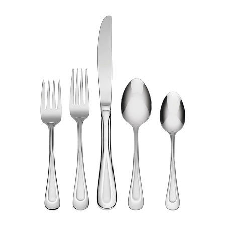 Oneida Satin Sand Dune 20 Piece Flatware Set  Service For 4 - Metallic and Stainless