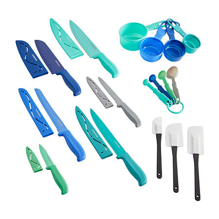 Click here for Farberware 23-pc. Knife and Tool Set  One Size  Bl... prices