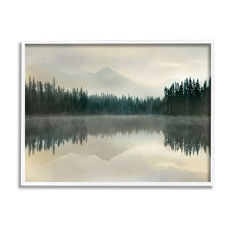 Click here for Stupell Industries Foggy Lake Forest Landscape Fra... prices