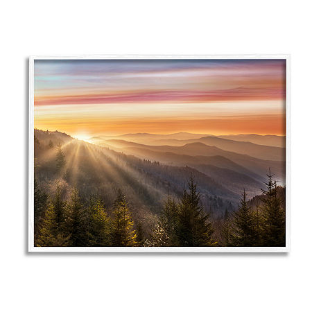 Click here for Stupell Industries Sunrise Through Mountain Forest... prices