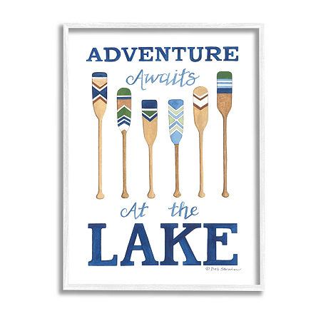 Click here for Stupell Industries Adventure Awaits At Lake Oars P... prices