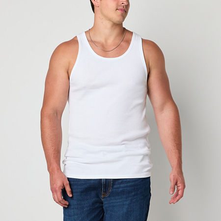 Click here for Arizona Mens Round Neck Sleeveless Big and Tall Ta... prices