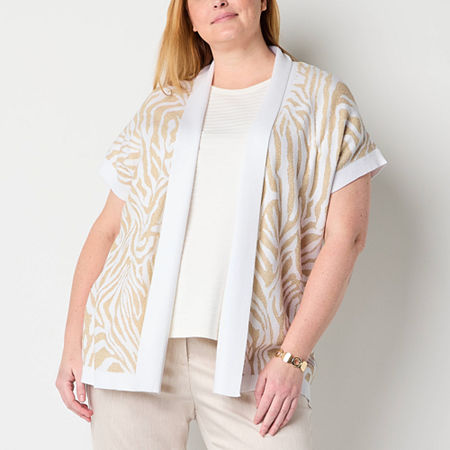 Click here for Liz Claiborne Womens Short Sleeve Open Front Plus... prices