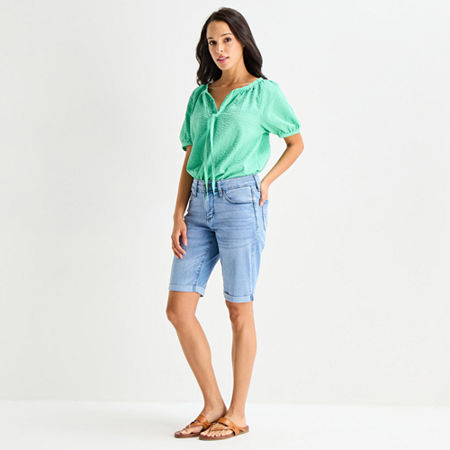 Click here for St. Johns Bay Womens 11 Bermuda Short  6 Petite  B... prices