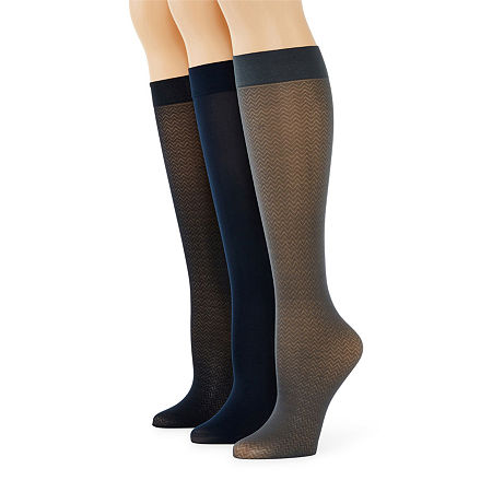 Click here for Mixit Womens 3 Pair Trouser Socks  4-10  Gray prices