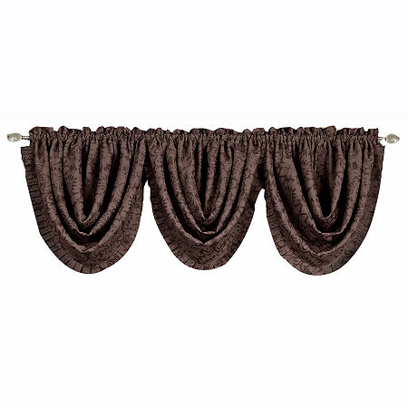 Click here for Achim Sutton Waterfall Valance - Brown prices