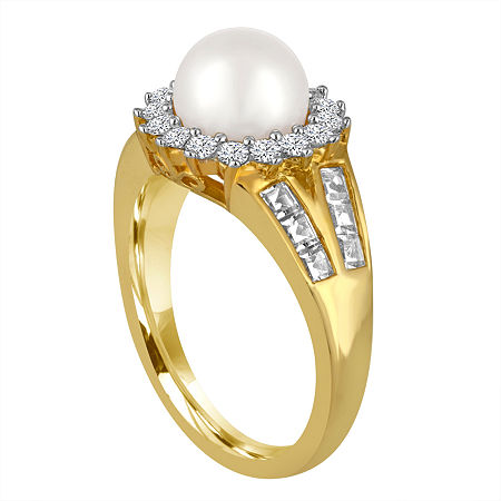 Click here for Cultured Freshwater Pearl & Lab-Created White Sapp... prices