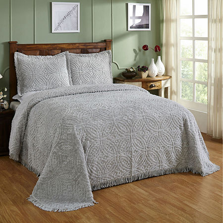 Click here for Better Trends Chenille Wedding Ring Bedspread  One... prices