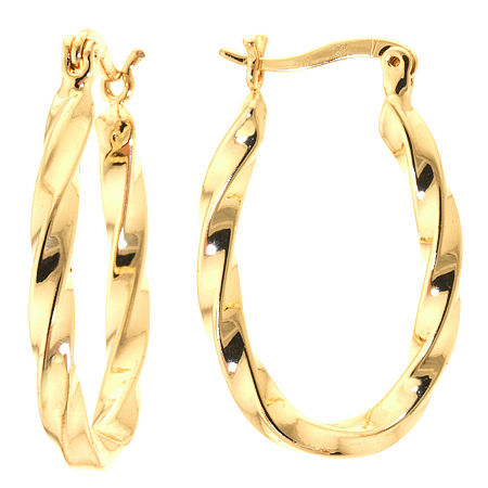 Click here for Silver Reflections Womens 24K Gold Over Brass 32mm... prices