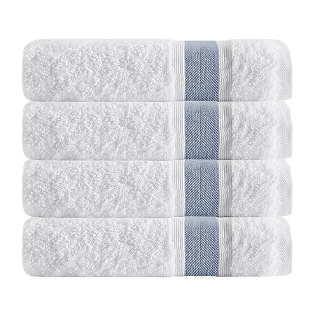Depera Home Unique Turkish Cotton 4-Pc. Bath Towel Set - Blue
