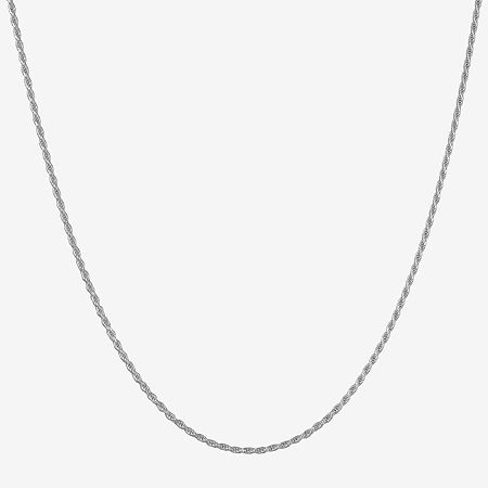 Click here for Sterling Silver 16â Diamond-Cut Rope Chain  One... prices