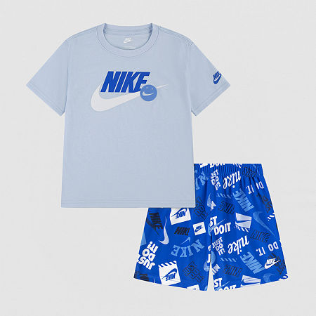 Click here for Nike Little Boys Short Set  4  Blue prices