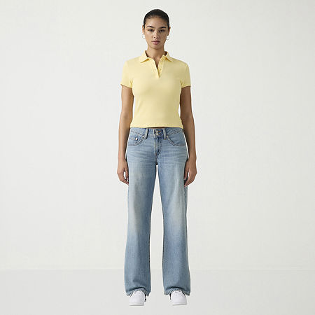 Levis Womens Super-Low Double-Button Relaxed-Fit Denim Jean - Inherent Dreams