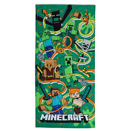 Click here for Minecraft Beach Towel  One Size  Green prices