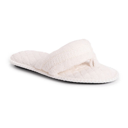 Click here for Muk Luks Darlene Thong Womens Memory Foam Slip-On... prices