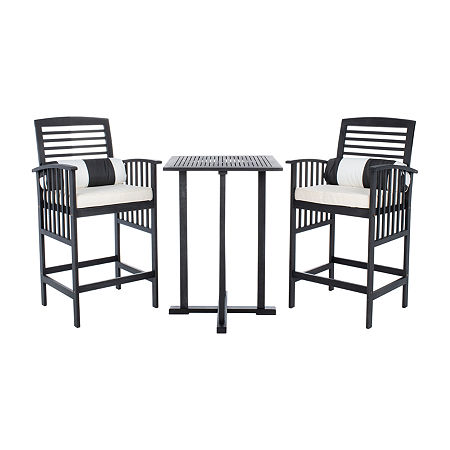 Click here for Pate 3 Pc Bar Height Outdoor Bistro Set - Black/na... prices