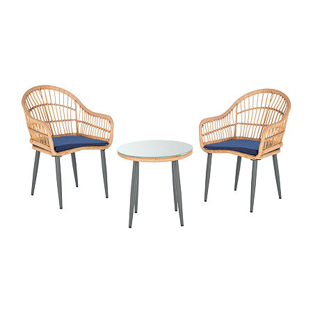 Click here for Berlen 3PC Lounger Set - Natural/navy prices