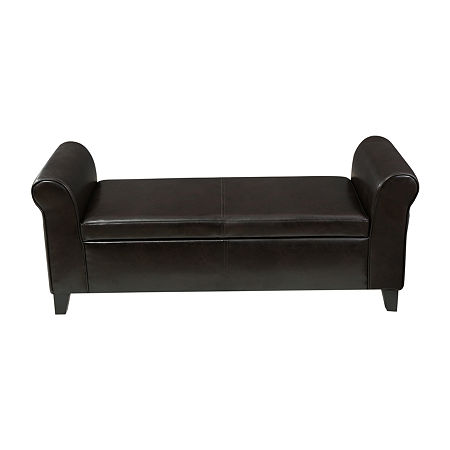 Click here for Hayes Storage Ottoman  One Size  Brown prices
