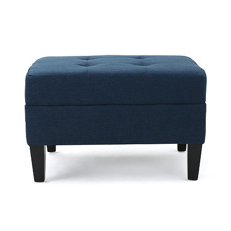 Click here for Zahra Tufted Ottoman  One Size  Blue prices