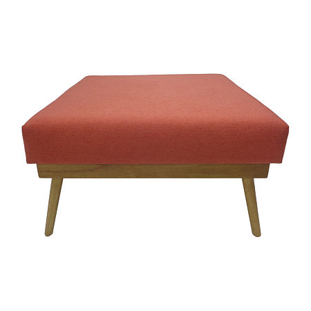 Click here for Elijah Upholstered Ottoman  One Size  Orange prices