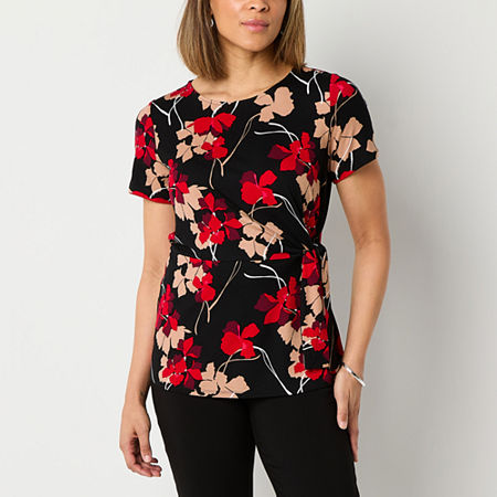 Click here for Liz Claiborne Womens Round Neck Short Sleeve Blous... prices