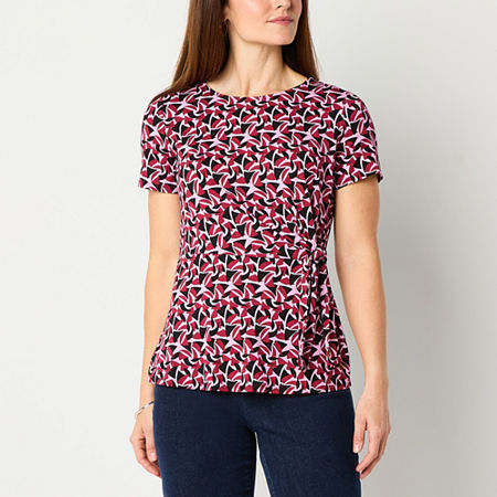 Click here for Liz Claiborne Womens Round Neck Short Sleeve Blous... prices