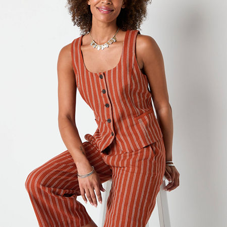 Click here for a.n.a Button Front Linen Blend Womens Square Neck... prices