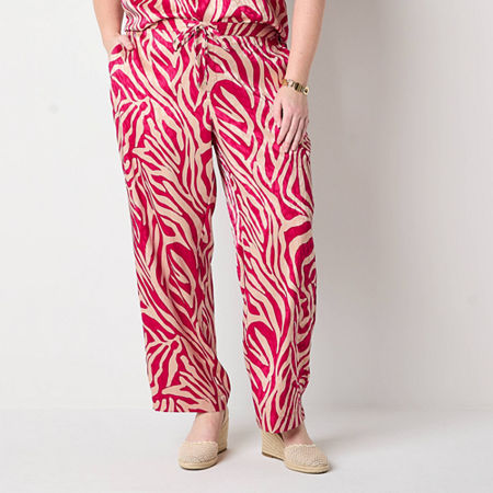 Click here for Liz Claiborne Womens Wide Leg Mid Rise Plus Drawst... prices