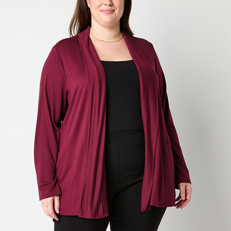 Click here for Liz Claiborne Plus Womens Long Sleeve Open Front C... prices