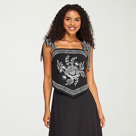 Click here for Premier Amour Womens Straight Neck Sleeveless Blou... prices