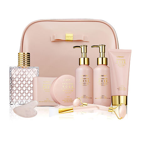 Click here for Lovery Enchanted Rose Beauty Body Care - 10pc Cosm... prices