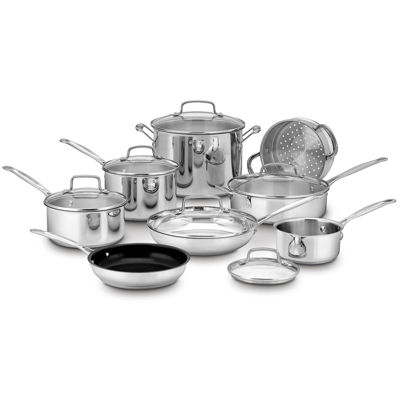 Cuisinart Chef's Classic Stainless Steel 14-pc. Cookware Set 77-14N ...