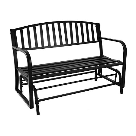 Click here for Sunnydaze Patio Glider Bench  One Size  Black prices