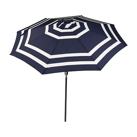 Click here for Sunnydaze 9-Foot Solar Patio Umbrella with Tilt Cr... prices