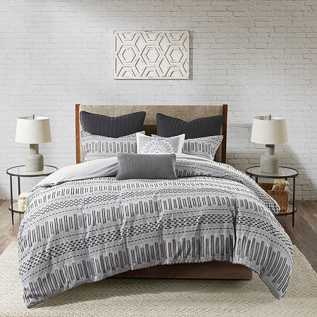 Ink+Ivy Rhea Jacquard 3-Pc. Comforter Set  King/California King - Charcoal