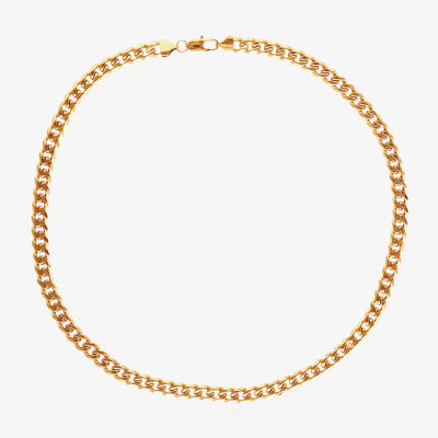 Shaquille O'Neal Xlg Yellow Stainless Steel Solid Curb Chain Necklace ...