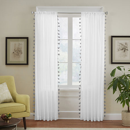 Click here for Elrene Home Fashions Bianca Tassel Curtain Panel... prices