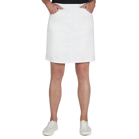 Click here for Hearts Of Palm Womens Mid Rise Skort  18  White prices