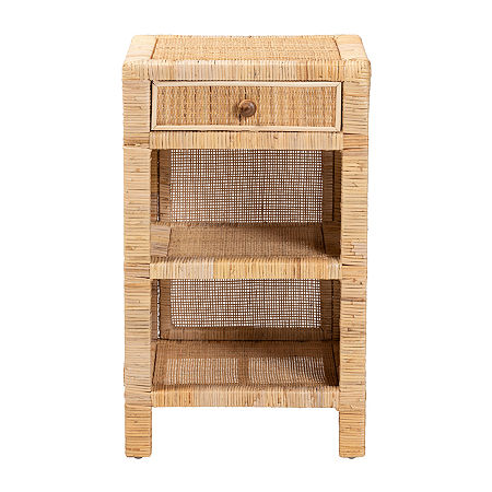 Click here for Bella 1-Drawer Nightstand  One Size  Brown prices
