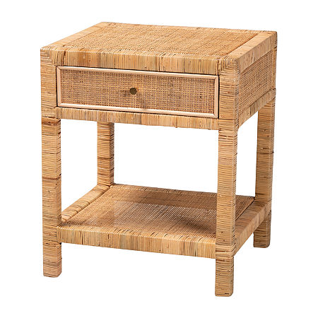 Click here for Adelia 1-Drawer Nightstand  One Size  Brown prices
