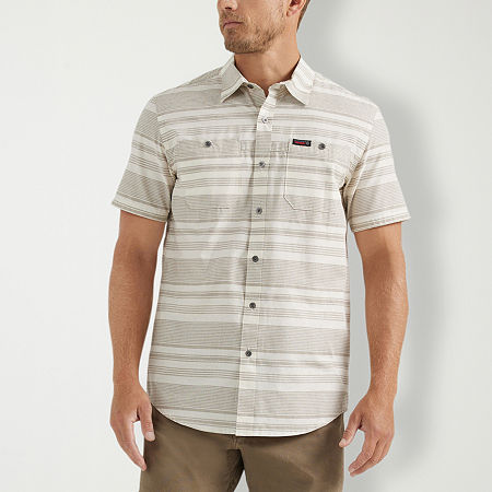 Click here for Wrangler Breeze Mens Short Sleeve Regular Fit Butt... prices