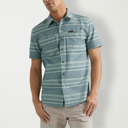 Click here for Wrangler Breeze Mens Short Sleeve Regular Fit Butt... prices