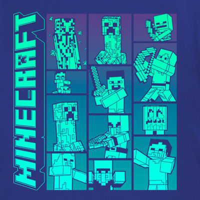 Little & Big Boys Crew Neck Short Sleeve Minecraft Graphic T-Shirt ...