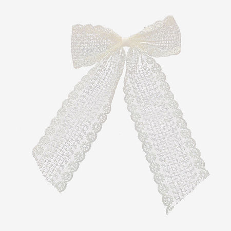 Click here for Bijoux Bar Hair Bow  One Size  White prices